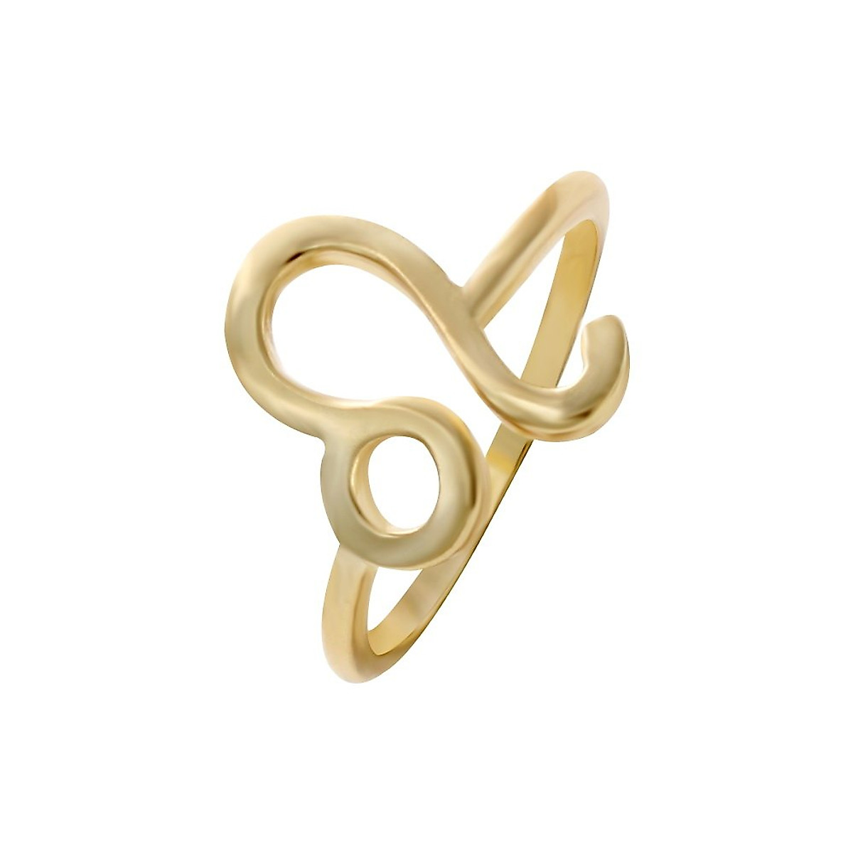 SENFAI 12 Zodiac Sign Constellation Finger Ring Horoscope Astrology Disc Ring(Leo 1)