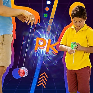 30 Pcs Light up Yo Yo Responsive Ball Beginner Level LED Responsive Ball Plastic Bearing Ball for Birthday Party Favors Goodie Bag Fillers Christmas Stocking Stuffers, Random Colors(Elegant Style)