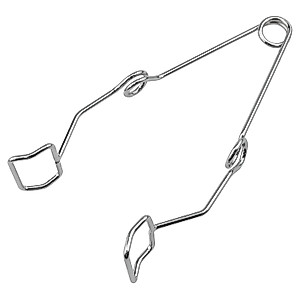 Dsjnf Steel wire test tube clamp 145MM 5-40 MM tube glass tube holder clamps Steel wire test tube clamp Test fixture tools for laboratory experiments -4pcs