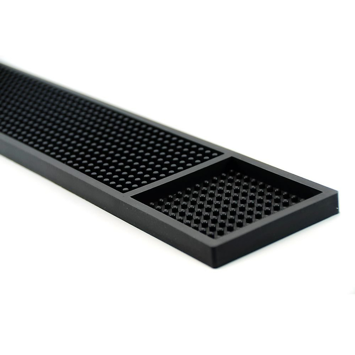 Rubber Bar Service Mat for Counter Top 24" x 3.5" Black