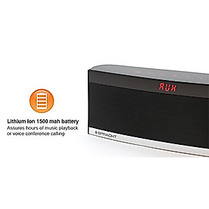 Spracht BluNote Pro Blutooth Speaker - Portable Conferencing and Wireless Speaker, Visual Scrolling Caller ID and Dual MEMs Mics