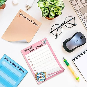 Lincia 36 Pack Cute Back to School Funny Notepads 3.94 x 2.95 Inches Lined Writing Note Pads Memo Pads for School Office Home Students Teachers Coworkers Gifts Supplies, 30 Sheets in Each Pad