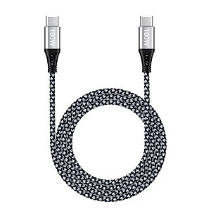 Pixel 100W Type C to Type C Cable for Google Pixel 9 8a 8 Pro 7a 7 Pro 6, 6ft PD 5A Fast Charging USB C to USB C Cable Nylon Braided Type C Cable for iPhone 16 15,Samsung S25 S24 S23 S22 A55 A15 A54