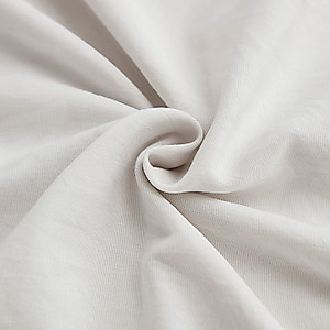 Bedbay White Body Pillow Pillowcases,Pom Pom Pillow Cases,Ball Fringe Cute Bed Pillowcases,Soft Microfiber Beige Long Pillow for Bed,Decorative Pompom Trim Body Pillow Covers for Girls Teen Adults