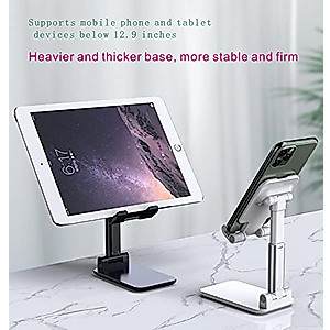 Cell Phone Stand, Adjustable Angle and Height of Desktop Phone Stand, Stable Non-Slip Design Compatible with All Mobile Phones, iPhone, iPad, Tablet PC (Mint Green)