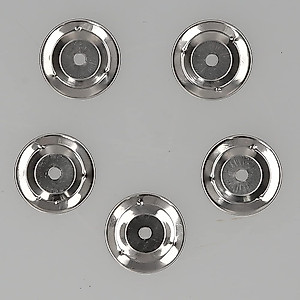 Docona Tambourine Bell Ring 50pcs Tambourine Bell Ring Jingle Bell Stainless Steel for Handbell Tambourine Church Tambourines