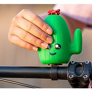 MSW Bike Squeeze Bike Horn for Kids | Squeaky Soft Characters | Cool Cactus