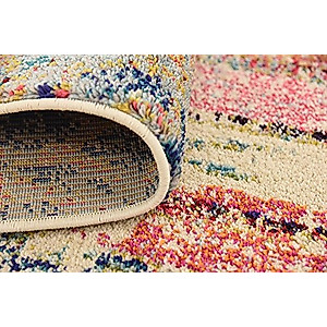 Unique Loom Sedona Collection Distressed, Southwestern, Vintage, Modern, Over-Dyed, Abstract Area Rug (5' 0 x 8' 0 Rectangular, Multi/Beige)