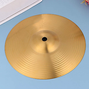 EXCEART Crash Ride Cymbal Bass Drum Cymbal Percussion Replacement Traditional Finish Brass for Drum 8 Inch