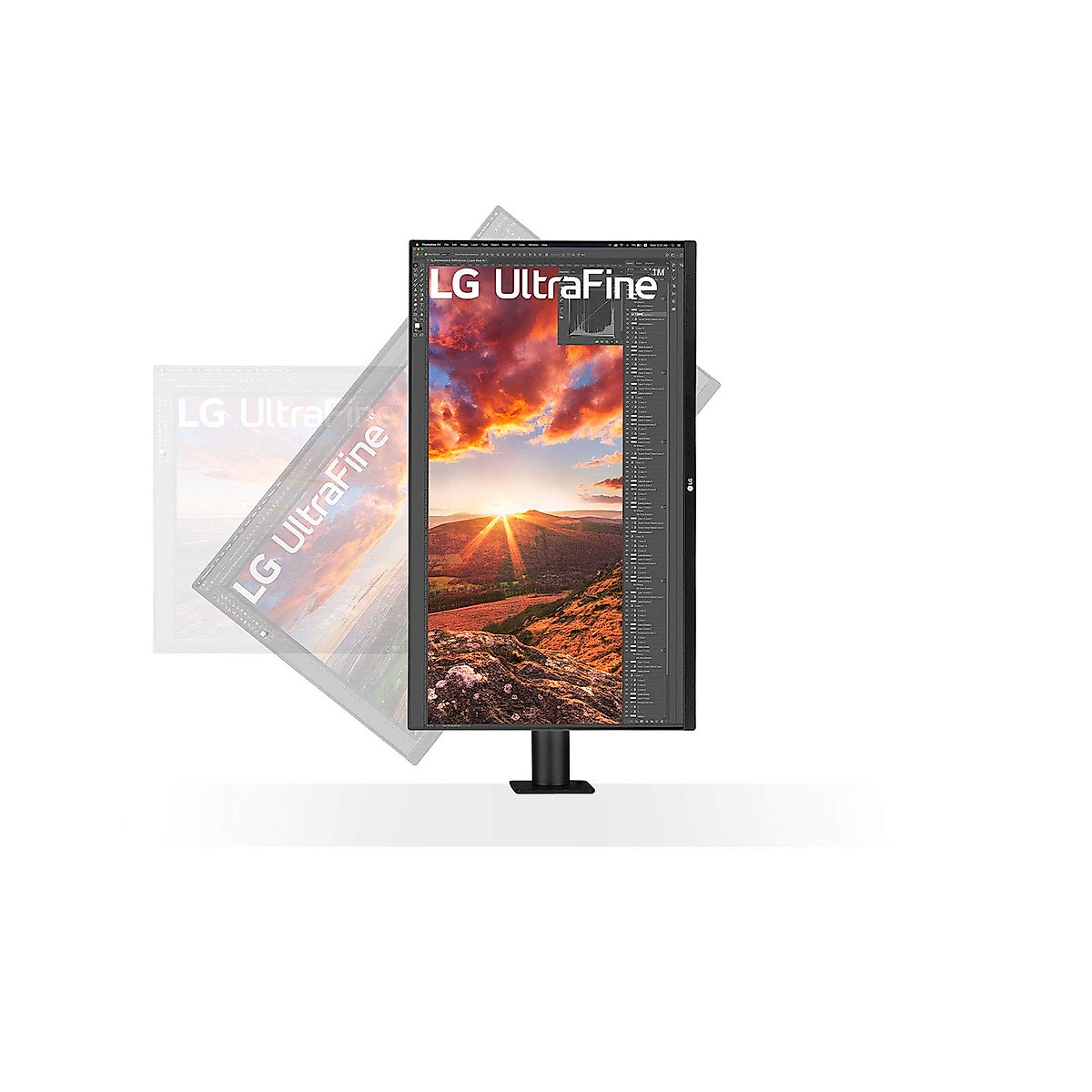 LG 32BN88U-B 31.5” Ergo IPS UHD 4K Ultrafine Monitor (3840x2160) with Ergonomic Stand & C-Clamp, USB Type-C, DCI-P3 95%(Typ.), HDR10 and AMD FreeSync, Black (Renewed)