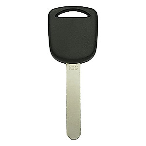 Keyless2Go Replacement for New Uncut Transponder Chip Ignition Car Key HO01