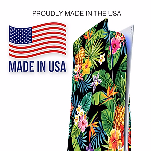 ITS A Skin Skins Compatible with Sony Playstation 5 Console Disc Edition - Protective Decal Overlay Stickers wrap Cover - Tropical Flowers Hibiscus Hawaii