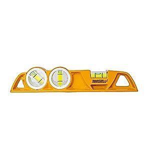 Johnson Level & Tool 1404-1000 10-Inch Welder-Foots Torpedo Level, Yellow