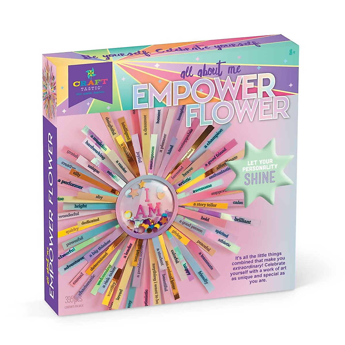 Craft-tastic – Empower Flower – DIY Arts & Crafts Kit – Creative & Fun Project to Encourage Self-Expression, Build Self-Esteem & Create Confidence in Kids, Tween & Teens