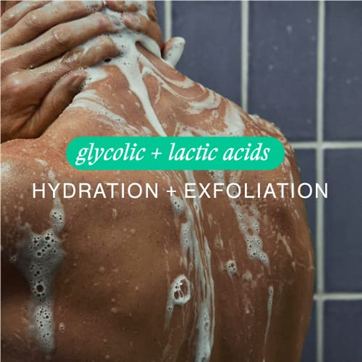 OffCourt Sulfate-Free Body Wash for Men & Women - Non-Drying Exfoliator with Glycolic & Lactic Acids Leaves Skin Fresh & Smooth with Fig Leaves and White Musk Scent, 14 Fl. Oz (Pack of 1)