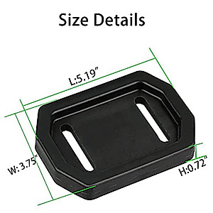HPENP 2 Pack Snowblower Skid Shoes Slide Shoe with Mounting Hardware for 731-06439 Polymer Snow Blower Slide Shoe