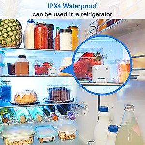 Inkbird Wireless Thermometer Humidity and Temperature Monitor, IBS-TH2 Freezer Thermometer Bluetooth Temperature Sensor Smart, with APP for Android and iOS (Temperature and Humidity Sensor)