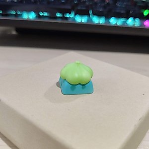 HFSECURITY Little Fire Dragon Frog Seed Design Resin Keycaps for Cherry Mx Switch Mechanical Gaming Keyboard Use SA R1 (FrogSeed)