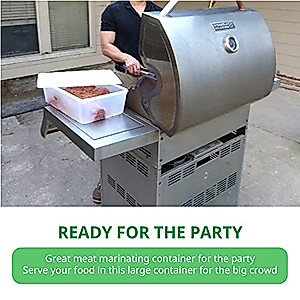 90% Chance of getting TWO for the price of ONE. 2.4 gal Produce Saver Containers for Refrigerator, Pizza Dough Proofing Box, Vegetable Storage Containers for Refrigerator, Pizza Storage Container, Marinating Container, Pizza Dough Box, Veggie Saver…
