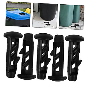 WHAMVOX 5Pcs Outdoor Trash Can Safety Buckles for Secure Covering of Garbage Cans Connects and Holds Trash Can Lids Place for Outdoor Use and Raccoon Proofing