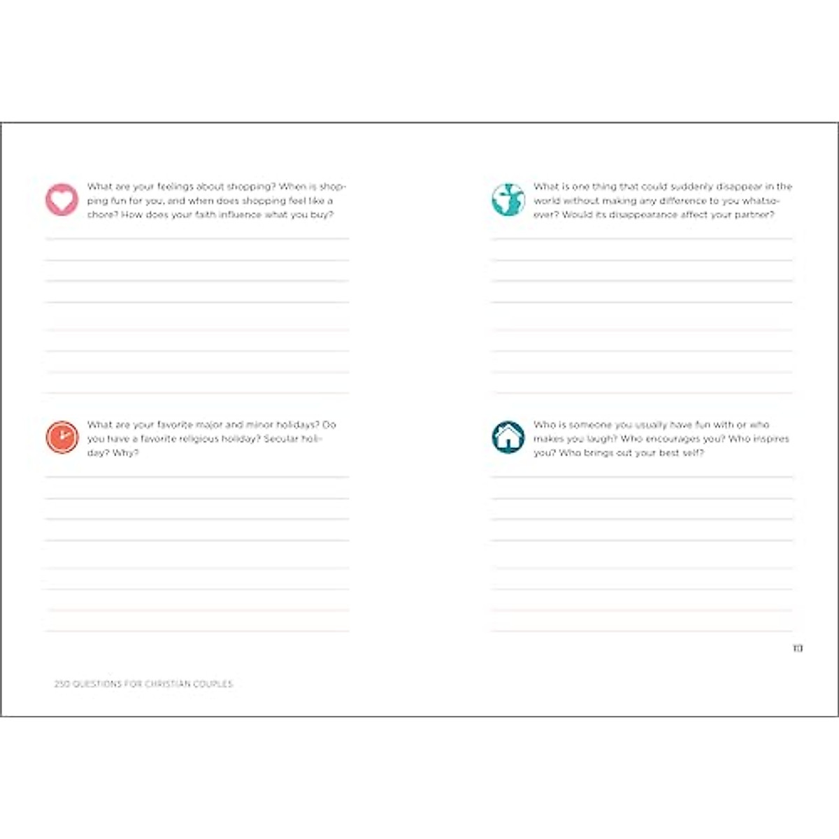 Before We Marry: A Journal for Christian Couples: 250 Questions for Couples to Grow Together In Faith