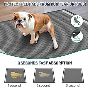 Boscute Charcoal Super Absorbency Puppy Pads, Activated Carbon Odor-Control XL 28"x34" Leak-Proof Pet Training Pee Pads, Disposable Potty Pads for Dogs Cats, Rabbits