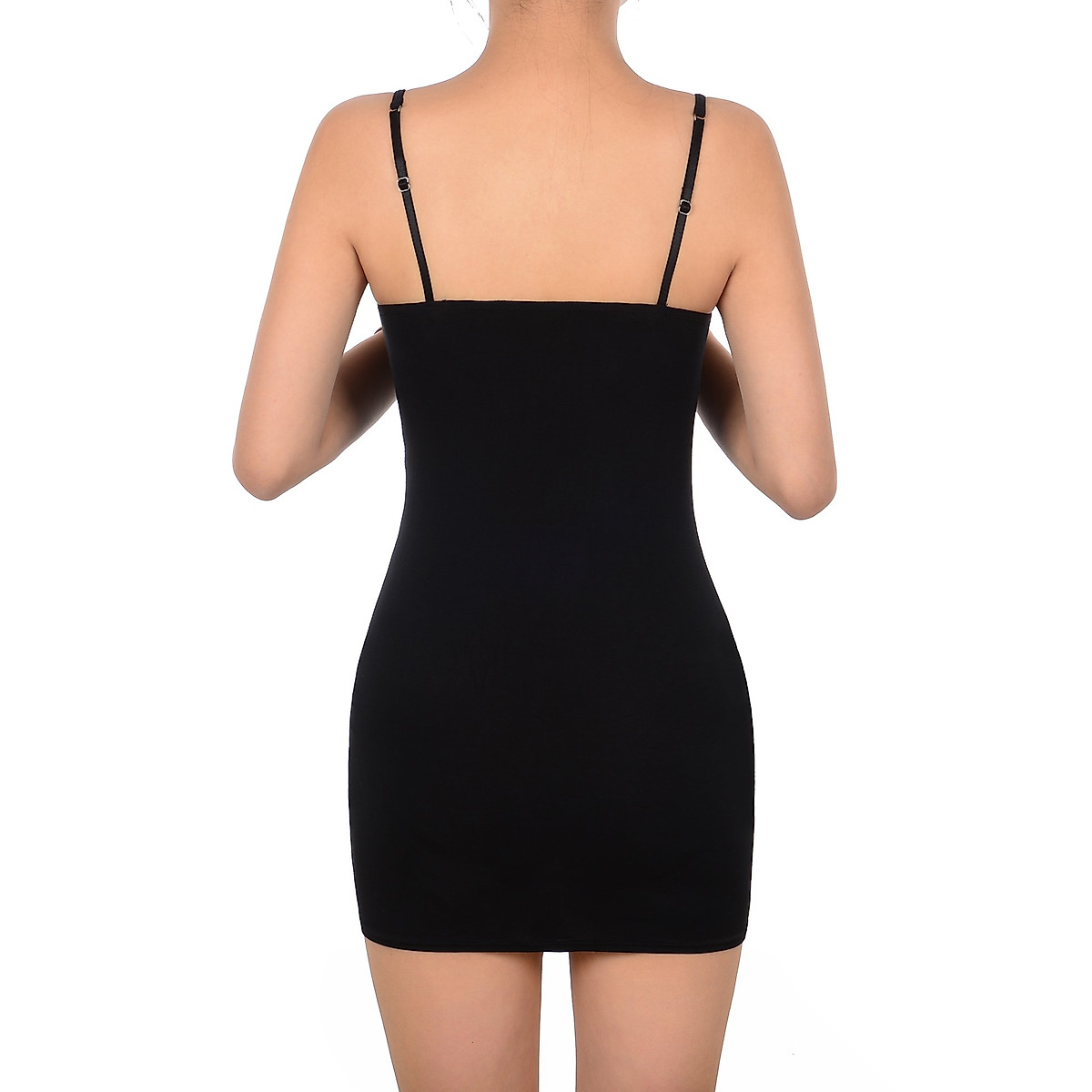 WILLBOND 3 Pieces Women Basic Long Tanks Adjustable Spaghetti Strap Camisole Top (,)