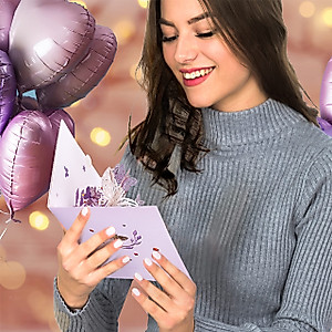 VUDECO Butterfly 3D Pop Up Happy Birthday Card Women Men Kid With Envelope Anniversary Card Wife Husband, Mothers Day Card Mom Greeting Card Wedding Thank You Card Thinking You Card Valentine Day Card