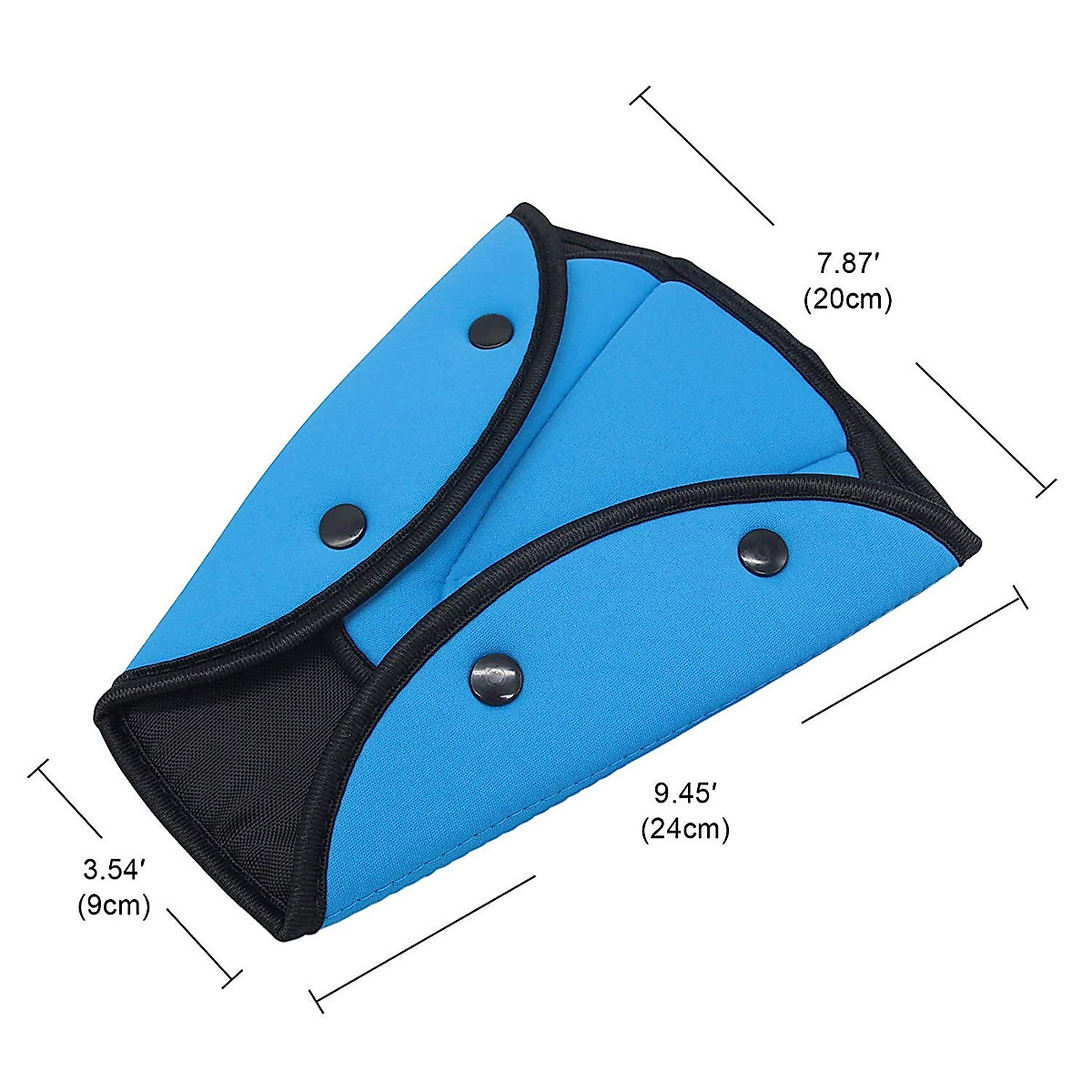 AK KYC 2 Pack Seatbelt Adjuster for Kids Car Child Seatbelt Adjusters Belt Cover Strap Protector Pad for Children Baby Adult Shoulder Neck Safety Triangle Positioner Purple + Blue