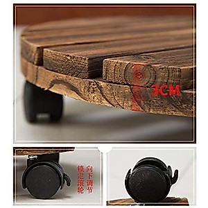 Plant Caddy Square Plastic Plant Pot Trolley Large Plant Pot Mover Dolly Garden Flower Pot Stand On Wheels Heavy Duty Plant Pot Caddy On Wheels Plant Pot Saucers With Wheels And Drainage Holes Indoor