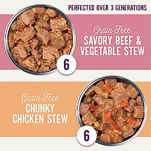 Health Extension Variety Pack - Chicken & Beef Stew Grain-Free Wet Dog Food, 12.5 oz - High-Protein Recipe, Hydration Support, Ideal for All Breeds (Case of 12 Cans)