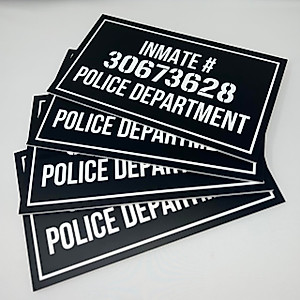 KING PROPS Mugshot Photo Booth Prop Sign - Perfect for Bachelorette, Bridal Shower, Wedding, Birthday Party, and More! Unique 14x8-inch Waterproof Photo Booth Accessory for Memorable Celebrations