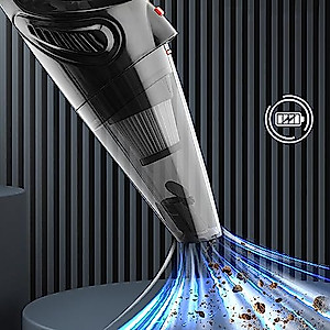 High Power Handheld Multifunction Robot Vacuum Cleaner Car Home Electric Mop Cleaning Strong Suction Wet Dry Rechargable Type With Cord Vacuum Cleaner Powerful Cyclone Suction For Car Carpet And Floor