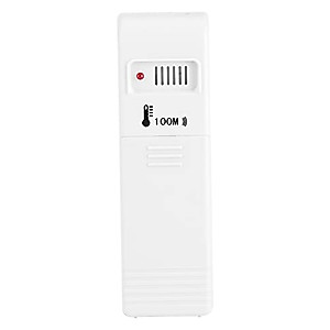 LCD Digital Indoor Outdoor Thermometer Clock Temperature Meter Transmitter for Home Office with Large Display