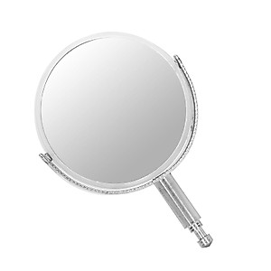 Microscope Reflecting Mirror, Biological Microscope Reflector 360 Degree Rotation Replacement for Light Observation (Plastic Bracket)