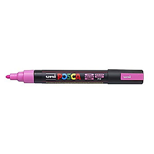 Posca Acrylic Paint Marker, Medium, Fluorescent Pink