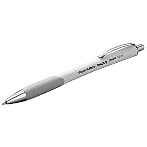 Paper Mate InkJoy 700RT Retractable Ballpoint Pens, Medium Point, White Barrel, Black Ink, 4 Pack (1945911)