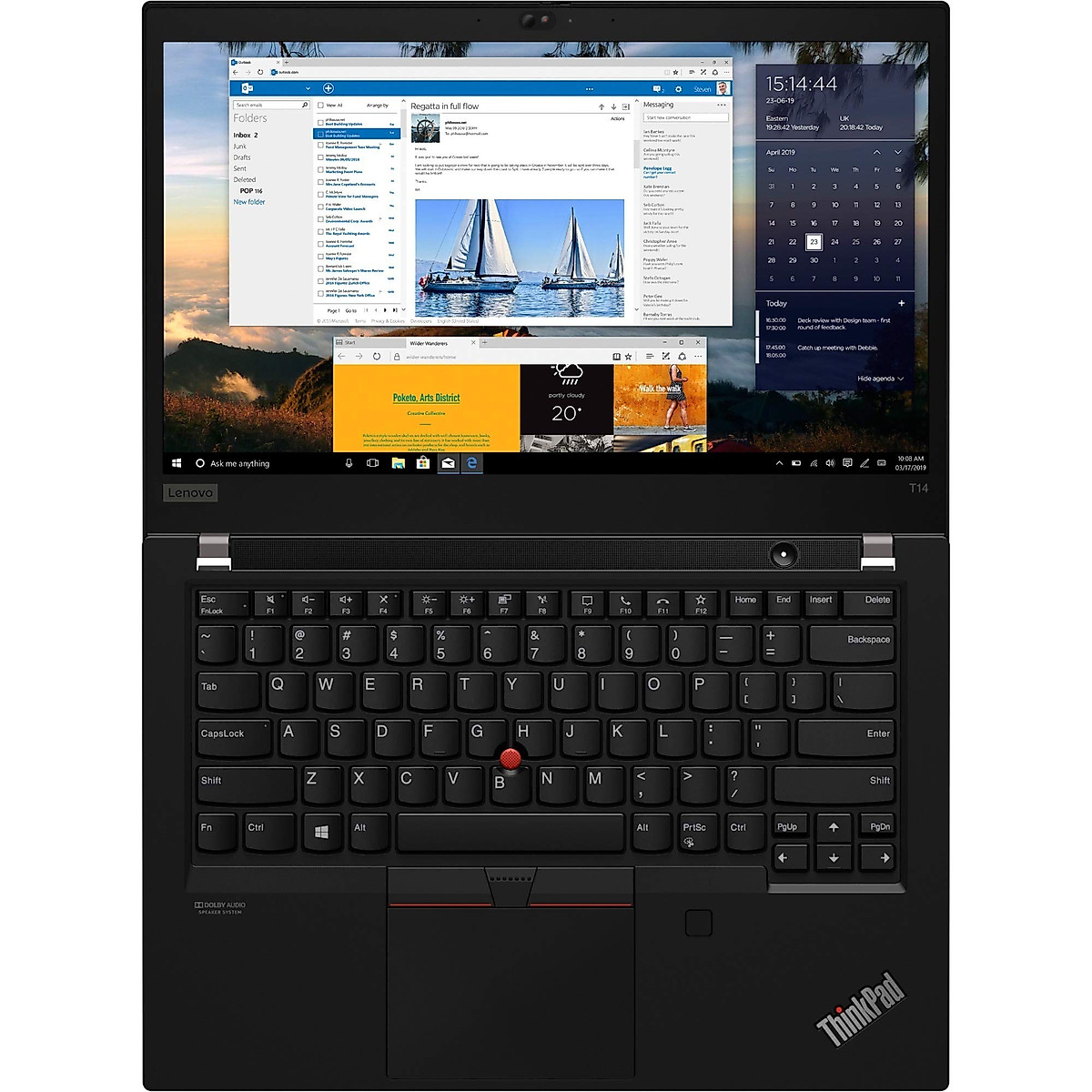 Lenovo Thinkpad T14 (Gen 1) 14" Laptop AMD Ryzen 7 Pro 4750U 1.7Ghz, 32GB DDR4, 512GB NVMe SSD, 1080p Full HD, Win 10 Pro