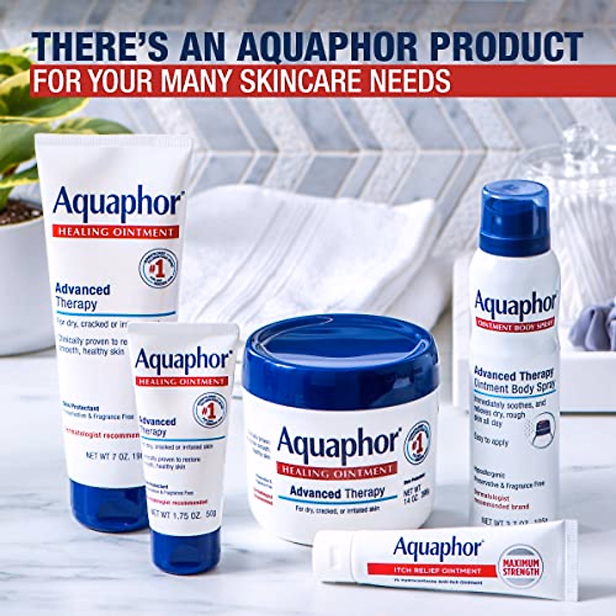Aquaphor Healing Ointment Advanced Therapy Skin Protectant, Body Moisturizer for Dry Skin, Minor Cuts and Burns, Dry Cuticles, Cracked Heels, Hands and Lips, 3.5 Oz Jar