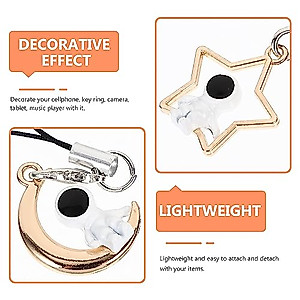 Gatuida 2Pcs Cartoon Astronaut Mobile Phone Charms Astronaut Phone Chain Cute Key Chain Pendant