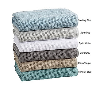 Great Bay Home 100% Cotton Hand Towel Set (16 x 28 inches) Highly Absorbent, Textured Popcorn Weave Hand Towels. Acacia Collection (Set of 6, Periwinkle)