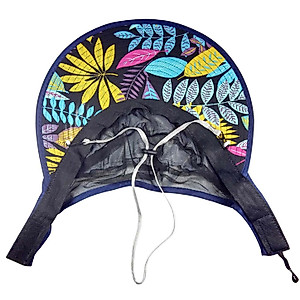 HINDAWI Sun Hats for Women Sun Hat Wide Brim UV Protection Summer Beach Foldable Visor Navy