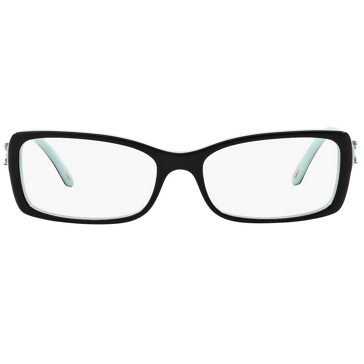 Tiffany & Co. TF 2091-B Women Rectangle Eyeglasses RX - able Frame (Black Blue 8055, 53)