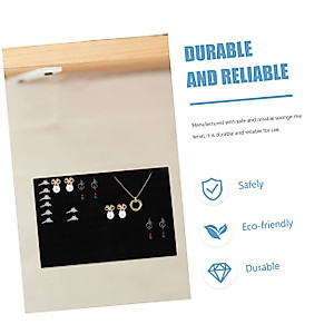 NOLITOY 15 Pcs Ring Storage Black Velvet Ring Insert Jewelry Dish Tray Insert Jewelry Trays Jewelry Organizer Jewelry Insert Display Mat Foam Ring Holder Ear Sink Travel Sponge Storage Box