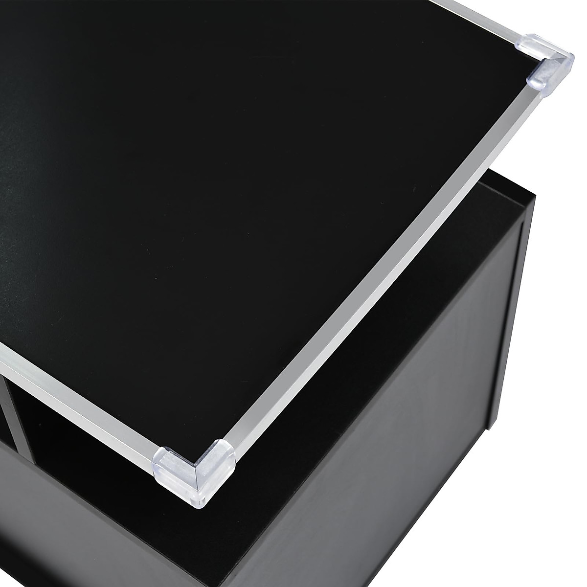 NOLLAM 76.7 "Modern TV Stand, Entertainment Center with Push to Open Doors and LED Color Changing Lights, High-Gloss Media Console for TVs Up to 80", TV Cabinet TV Table for Living Room, Black