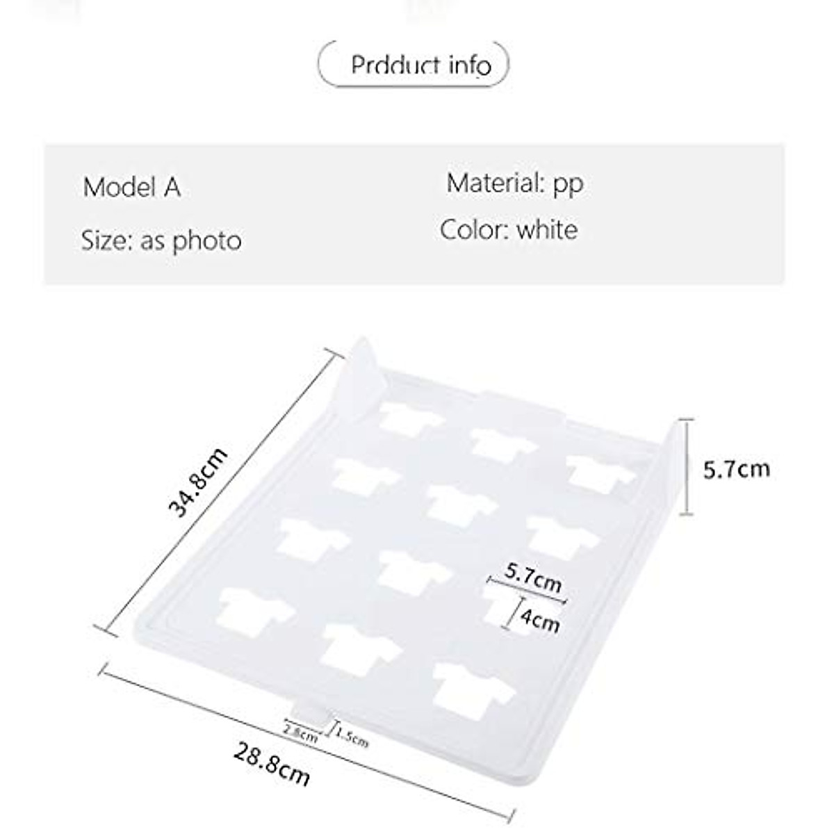 SXYLOB Clothes Organizer Tray 10 layer, T Shirt Clothing Folding Storage Shelf Rack Wardrobe Closet Divide Partition Stacking Board (NO.A3)
