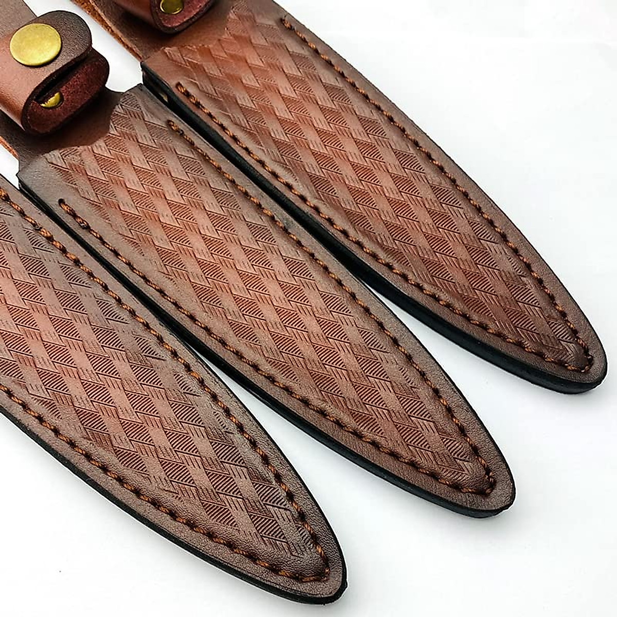 BOYAGU Sheath Leather Sheath Outdoor Small Straight Knife Sheath First Layer Cowhide Knife Sheath Leather Sheath Cowhide Knife Sheath