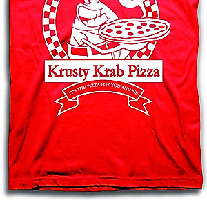 Mens Spongebob Squarepants Classic Shirt - Spongebob Krusty Krab T-Shirt (Red, XX-Large)