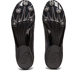 ASICS Unisex Hypersprint 8 Track & Field Shoes, 7, Black/Gunmetal