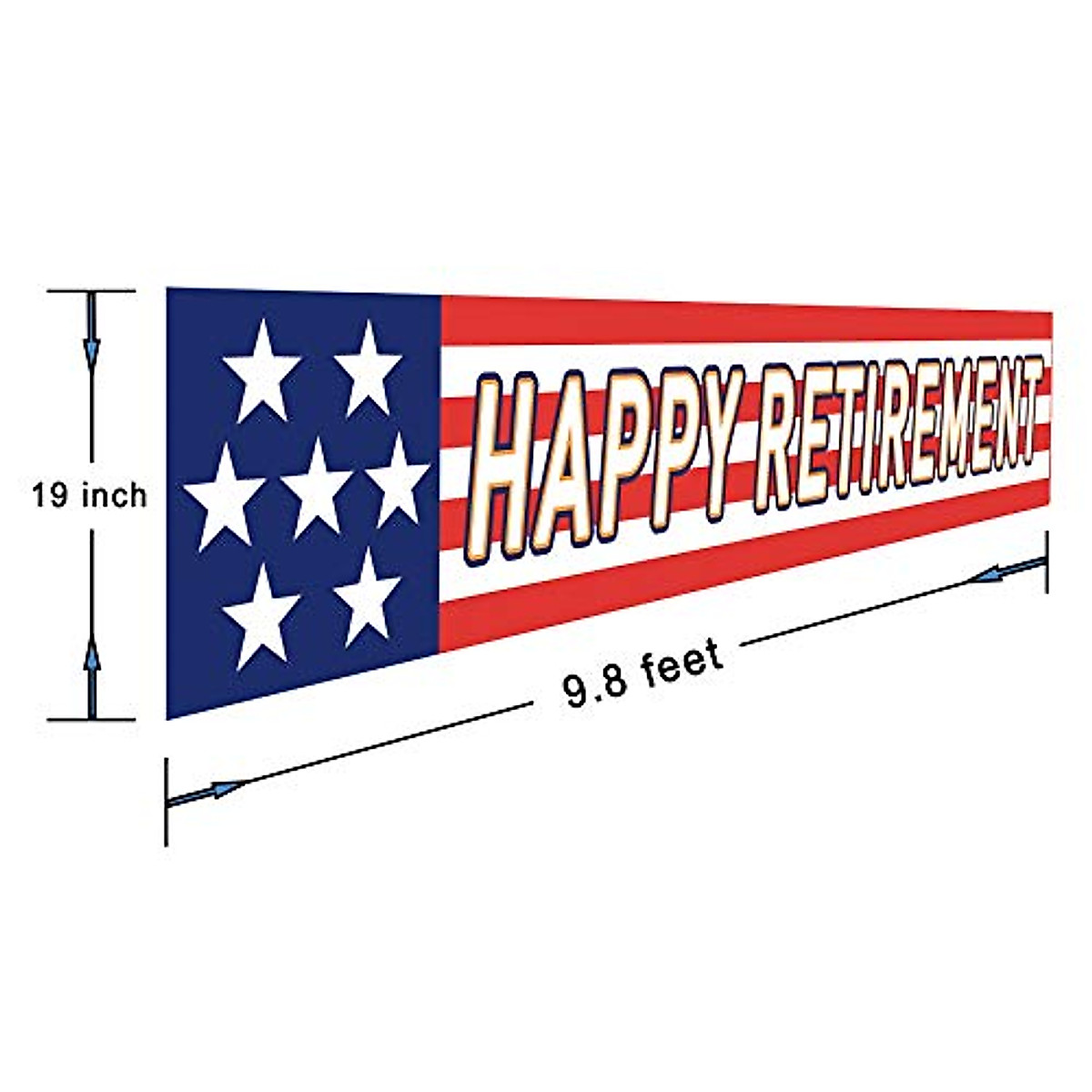 Military Retirement Banner, Army Navy Air Force Marine Corps Police Happy Retirement Party Sign